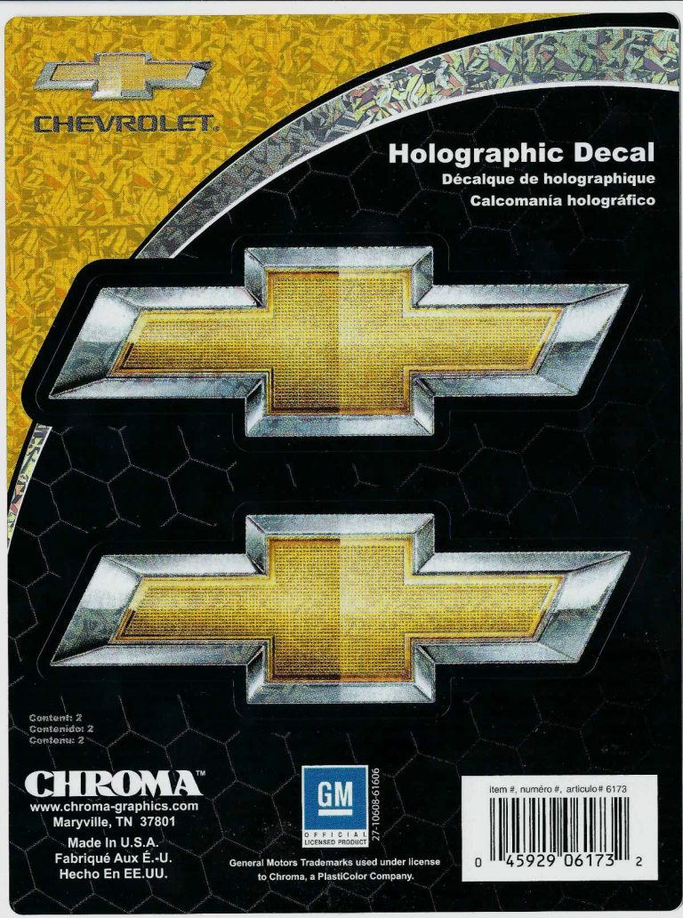 Chevy Bow Tie Racing Decal Sticker Sheet of 2 | CrashDaddy Racing ...