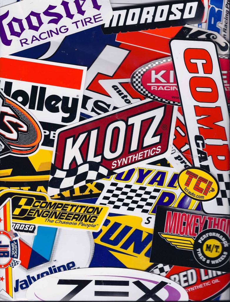 Grab Bag of 25+ Racing Decals Stickers | CrashDaddy Racing ...
