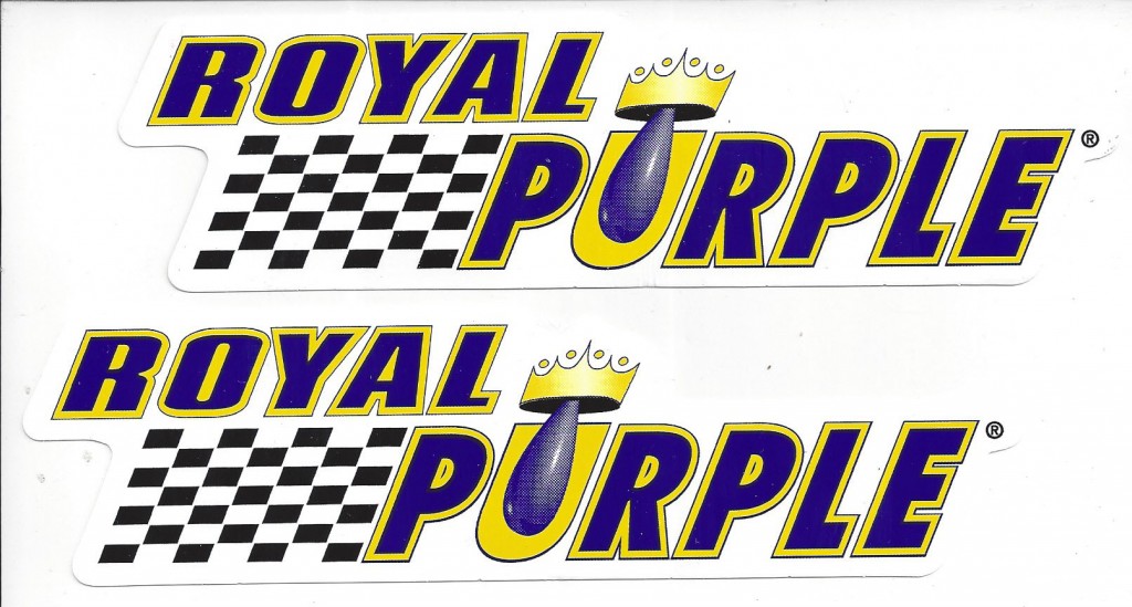 royal purple decal pair | CrashDaddy Racing DecalsCrashDaddy Racing Decals