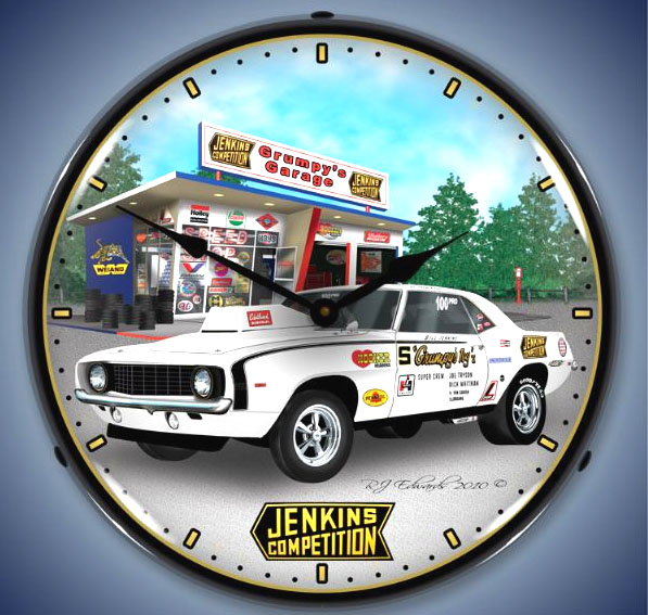 69 jenkins camaro clock | CrashDaddy Racing DecalsCrashDaddy Racing Decals