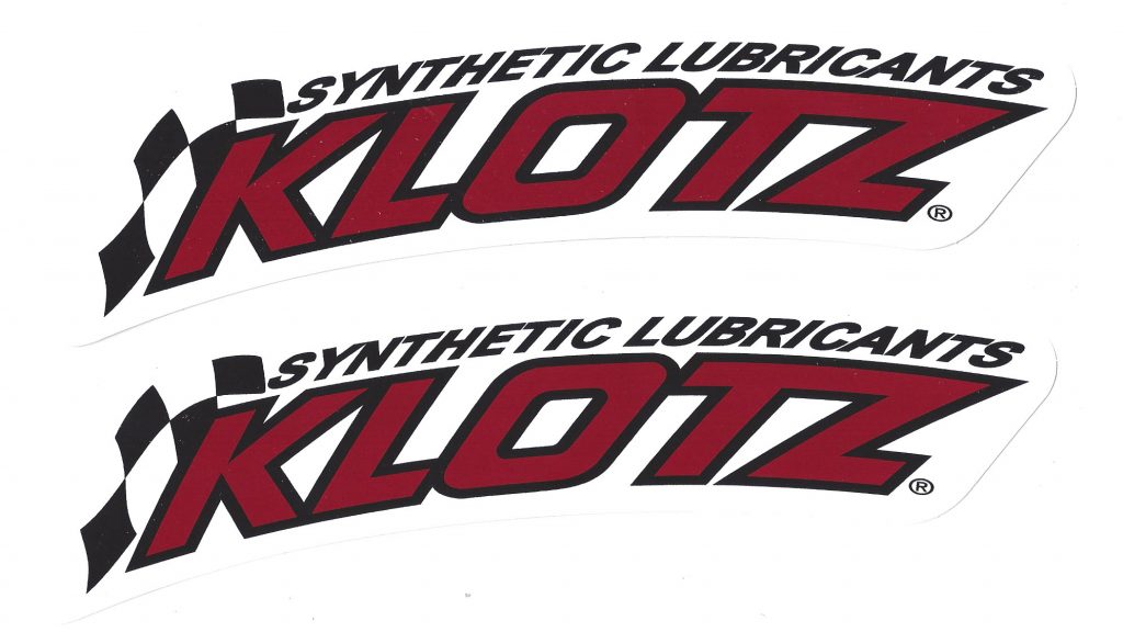 Klotz Racing Decals Stickers 9 Inches Long Paired | CrashDaddy Racing ...