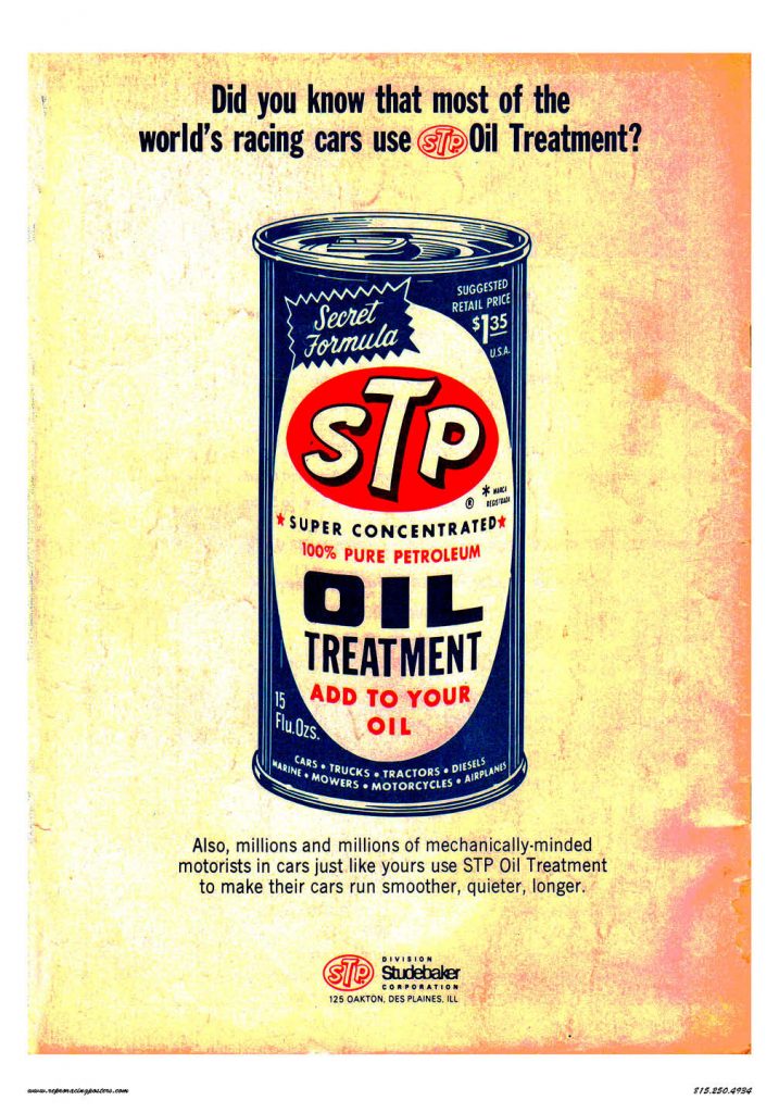 STP Oil Treatment Racing Poster 1970's | CrashDaddy Racing ...