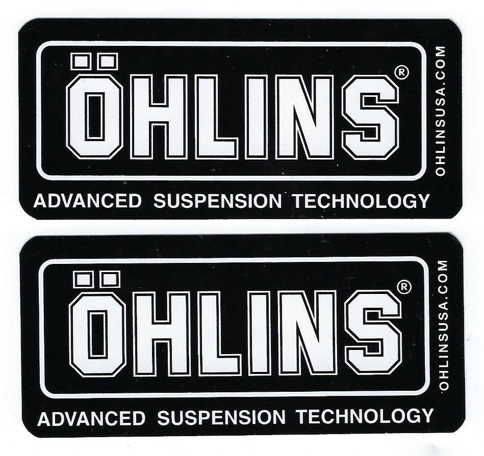 OHLINS PAIR | CrashDaddy Racing DecalsCrashDaddy Racing Decals