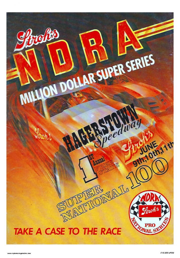 Hagerstown NDRA Nationals Racing Poster 1970's | CrashDaddy Racing ...