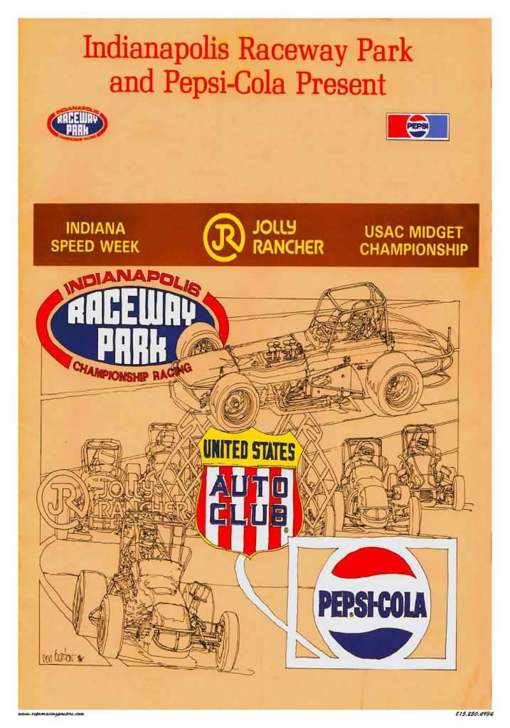 IRP Jolly Rancher USAC Racing Poster 1970's | CrashDaddy Racing ...
