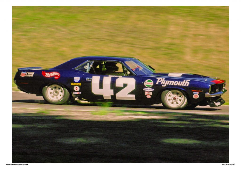 Swede Savage AAA Cuda Race Poster 1970's Trans Am | CrashDaddy Racing ...