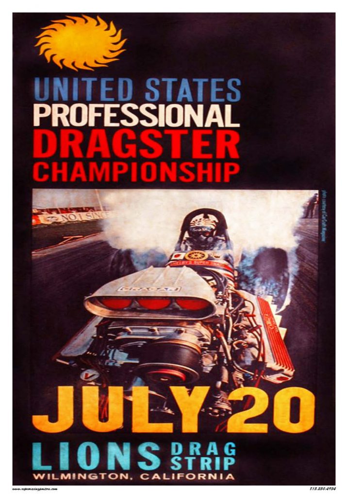 US Pro Dragster Championship Racing Poster 1970's | CrashDaddy Racing ...