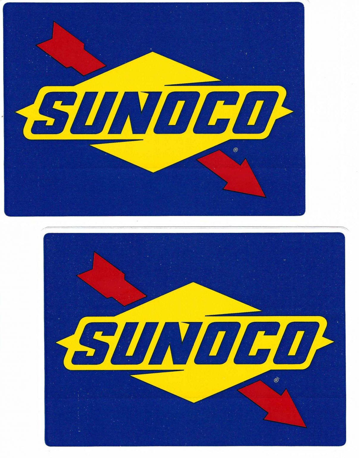 sunoco logo decal pair | CrashDaddy Racing DecalsCrashDaddy Racing Decals