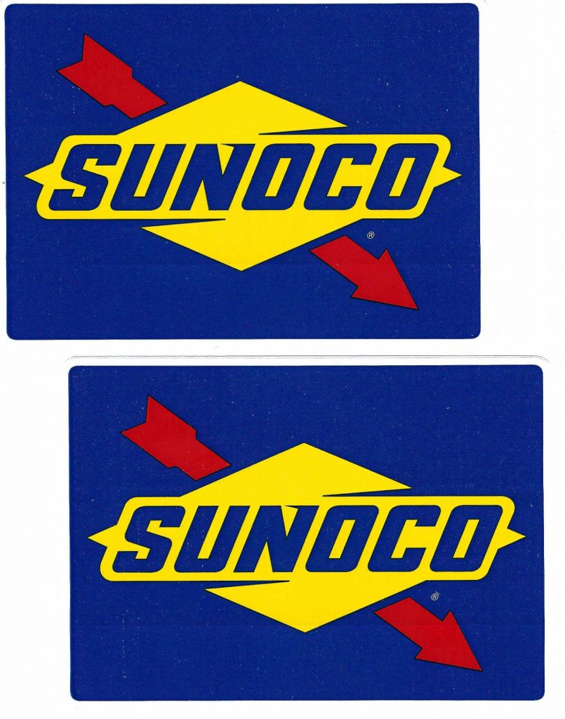 sunoco logo decal pair | CrashDaddy Racing DecalsCrashDaddy Racing Decals
