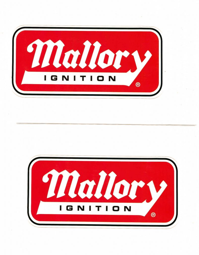 Mallory Racing Decals Stickers Paired | CrashDaddy Racing ...