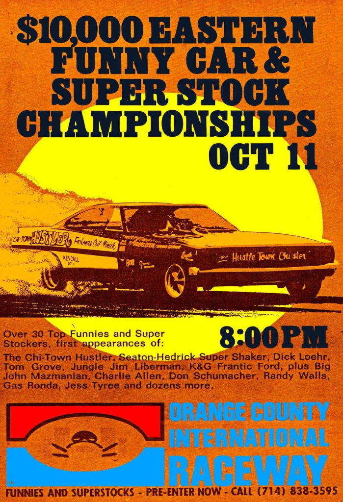 Orange County Raceway Funny Car Super Stock Championship Drag Race ...