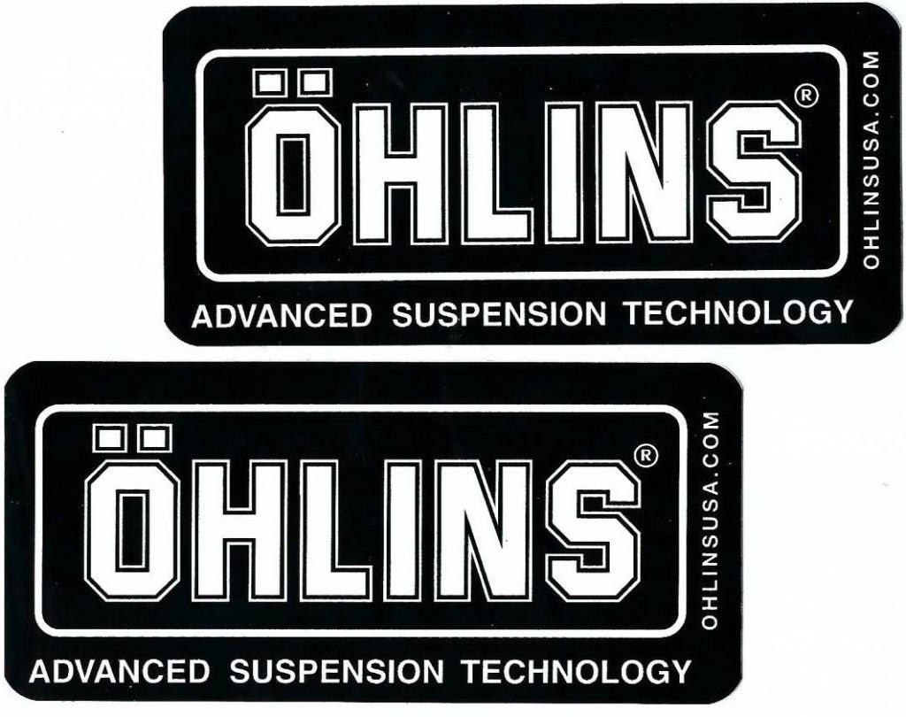 Ohlins Racing Decals Paired Small | CrashDaddy Racing DecalsCrashDaddy ...