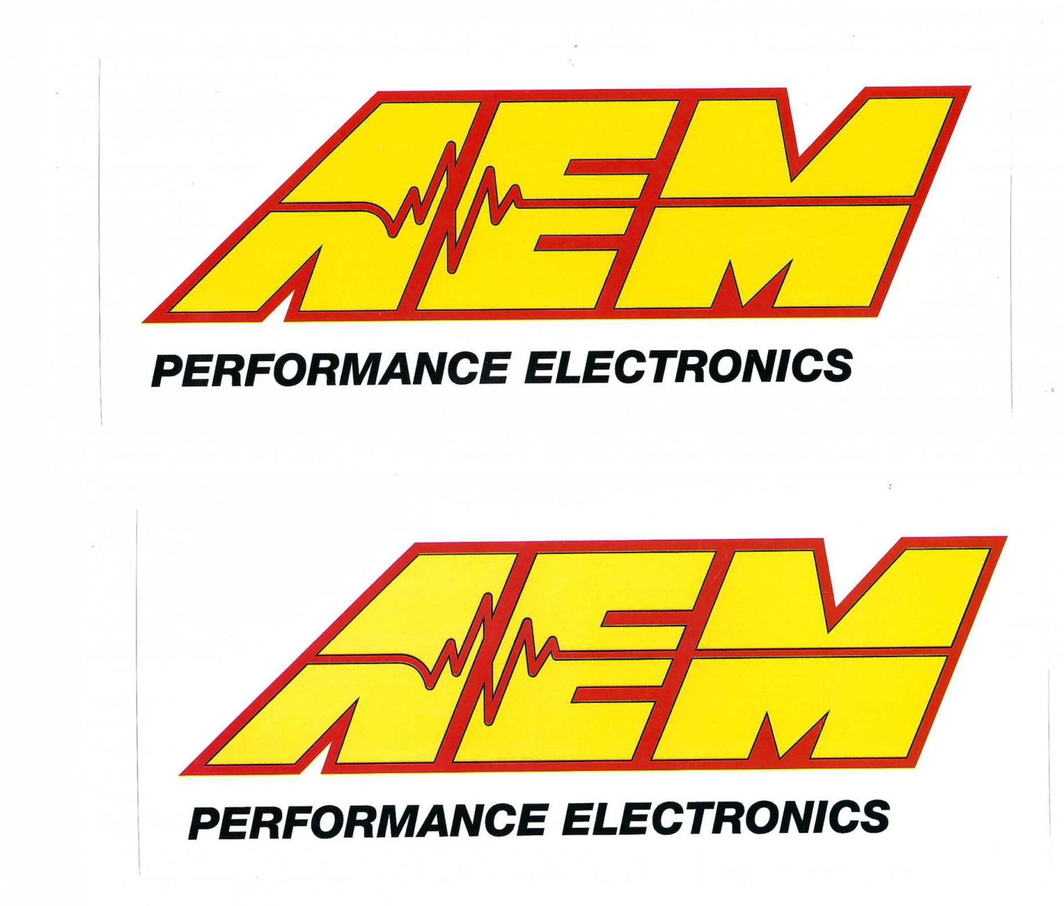 AEM Electronics Racing Decals Stickers Paired Large | CrashDaddy Racing ...