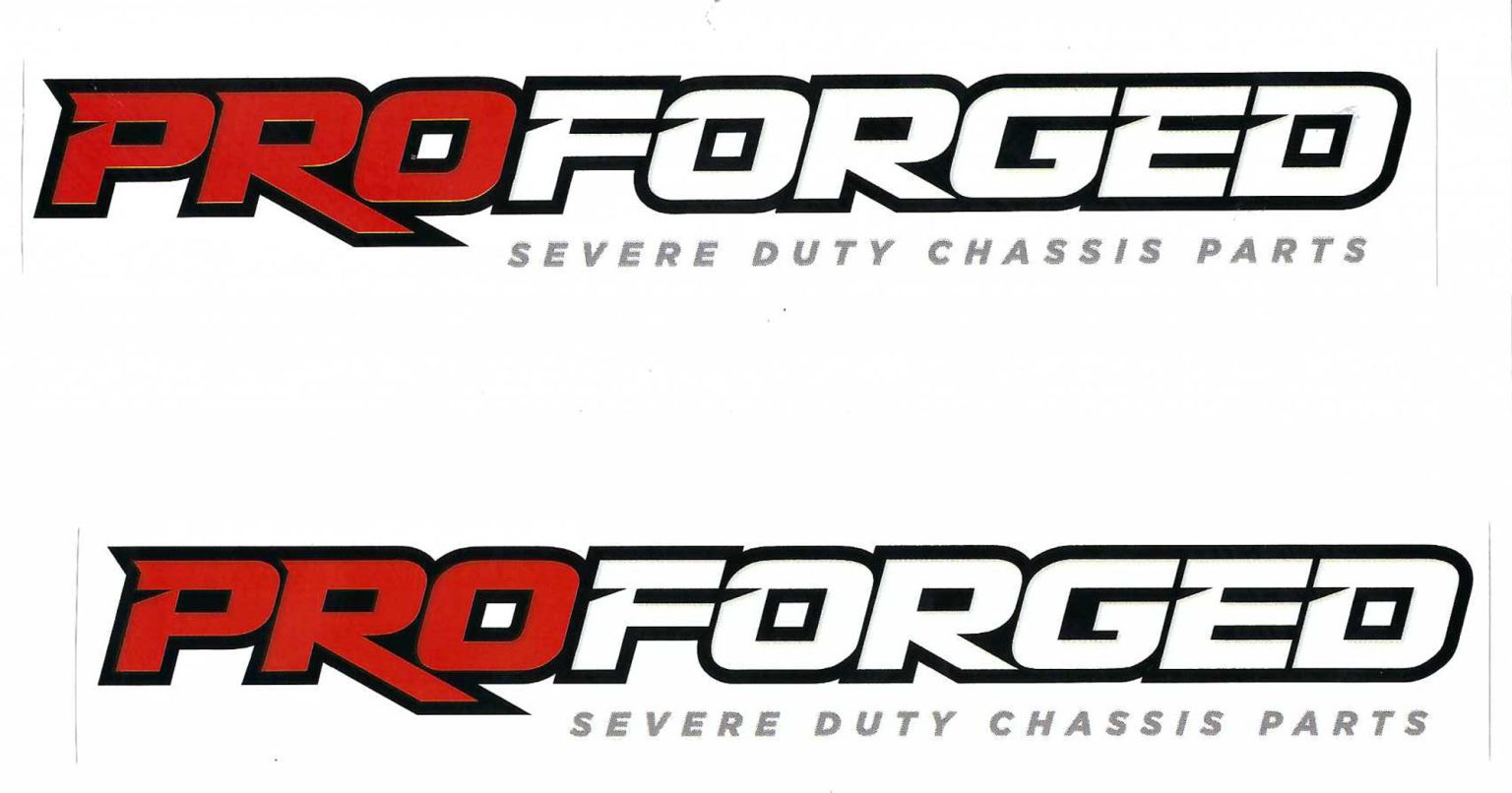 pro forged decal pair | CrashDaddy Racing DecalsCrashDaddy Racing Decals